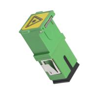 China SM Fiber Optical Adapter Singlemode Simplex SC Fiber Coupler SC APC Midcoupler Green for sale