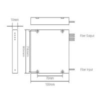 China 1650nm ABS Cassette PLC Splitter FTTx Tools Optical Fiber Coupler for sale
