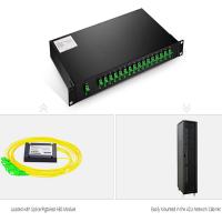 China 1650nm ABS Cassette PLC Splitter FTTx Tools Optical Fiber Coupler for sale