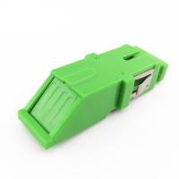 China Reduced Flanged SM Fiber Optical Adapter Singlemode Simplex SC Fiber Coupler with Build-in Shutter for sale