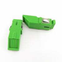 China Reduced Flanged SM Fiber Optical Adapter Singlemode Simplex SC Fiber Coupler with Build-in Shutter for sale