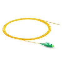 China APC UPC LSZH PVC Single Mode Fiber Pigtails 0.9mm Simplex Fiber Jumper for sale