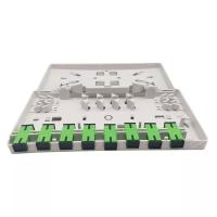 China ODN FTTH 8 Cores fiber optic splitter box 8 Channels 8 Ports for sale