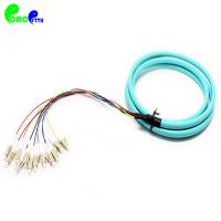 China Pre Terminated Multimode Fiber Optical Pigtail LC UPC OM3 50/125μM for sale