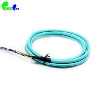 China Pre Terminated Multimode Fiber Optical Pigtail LC UPC OM3 50/125μM for sale