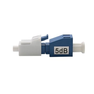 China 5dB Fixed Fiber Optical Attenuator Male To Female LC UPC for sale