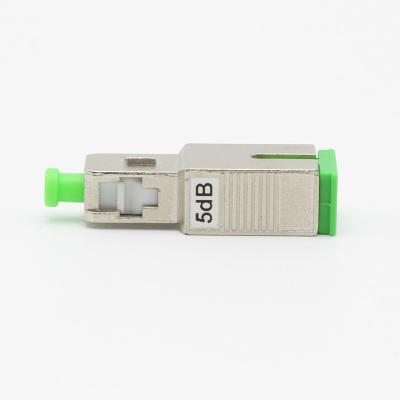 China 5dB Simplex Fiber Optic Attenuator SC APC  Female to Male fix plug-in type for sale