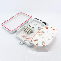 China 4 Core Fiber Optic Terminal Box PLC Splitter Waterproof For Ftth for sale