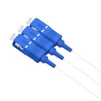 China SC UPC 9 / 125μM Connector Fiber Optic PLC Splitter 1x2 Blockless for sale