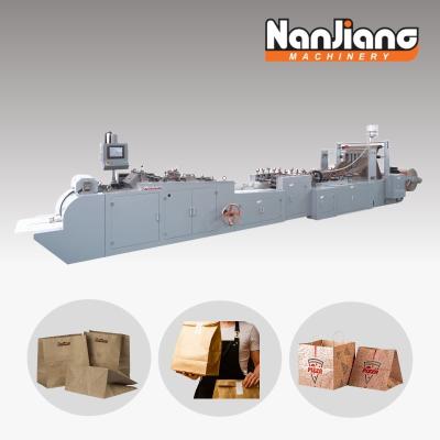 China 50-110pcs/Min Square Bottom Paper Bag Machine Roll Fed HD-550 for sale