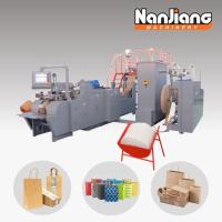 China WFD-120 70-150Bags/Min Roll Fed Food Paper Bag Making Machine Twisted Handle Fully Automatic for sale