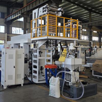 China Two Color Printing Blown Film Machine | LDPE HDPE Film Extrusion Line with Inline Gravure Printing for sale