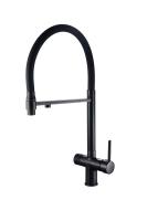 China Convenient And Elegant Pull Out Kitchen Faucet With Ceramic Valve Core For Various Kitchen Decoration Styles for sale
