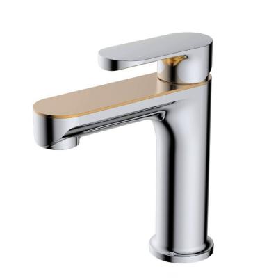China Ceramic Valve Core Hand Basin Taps Deck Mounted  Single Handle for sale