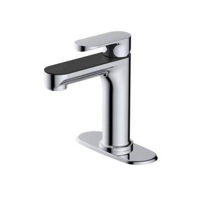 China Hotel Bathroom Basin Faucet Single Handle Brass Faucet Installed On The Deck for sale