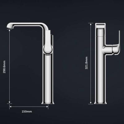 China Nordic Style Single Hole Single Handle Faucet Bathroom Washbasin Faucet for sale