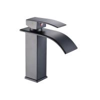China Hotel One Hole Bathroom Faucet Stainless Steel Hot And Cold Smooth Water for sale