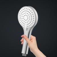 China Modern Bathroom Handheld Shower Comfortable Grip Surface Treatment Button To Change The Water Outlet Method for sale