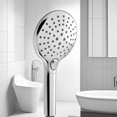 China Nianyi Polished Bathroom Hand Shower Head High Pressure 3 Function Hand Shower for sale