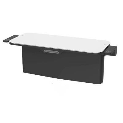 China Brass Bathroom Storage Shelving Double Handle Faucet Temperature Can Be Observed for sale