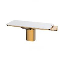 China Golden Bathroom Basin Faucet Surface Plating Treatment Single Handle for sale