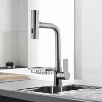 China Zinc Handle Kitchen Faucet with 35mm Ceramic Cartridge and 9.5 Inches Spout Reach for sale