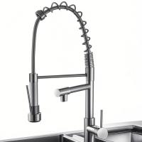 China Contemporary Core Ceramic Single Handle Pull Down Sprayer Kitchen Faucet for Kitchen Sink for sale