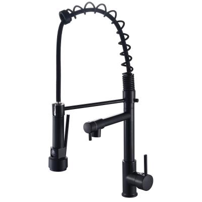 China Gravity Casting Kitchen Faucet with Deck Mounted Installation and Pull Down Sprayer Function for sale