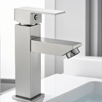 China Modern Washroom Faucet Stainless Steel 304 Single Handle Bathroom Sink Faucet for sale