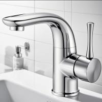 China Brushed Nickel Bathroom Faucet Stainless Steel Waterfall Basin Tap for sale