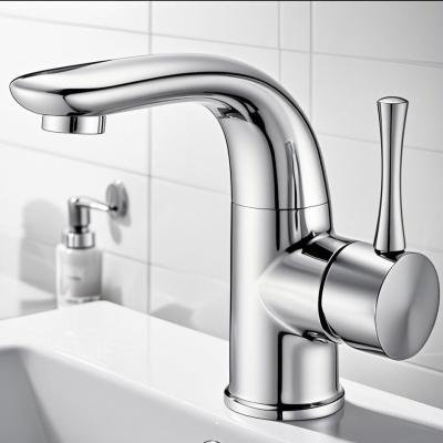 China Brushed Nickel Bathroom Faucet Stainless Steel Waterfall Basin Tap for sale