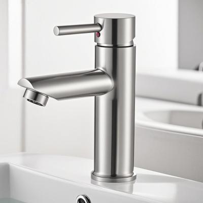 China Bathroom Stainless Steel Waterfall Basin Faucet Polished Special Surface Treatment for sale