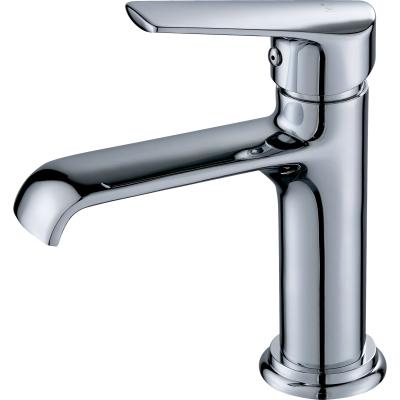 China Modern Fashion Brass Polished Nickel Faucet Basin Mixer Ceramic Valve Stamen for sale