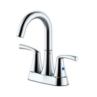 China Zinc Alloy Body Bathroom Basin Faucets 3 Hole Mounted Mixer Tap Basin for sale