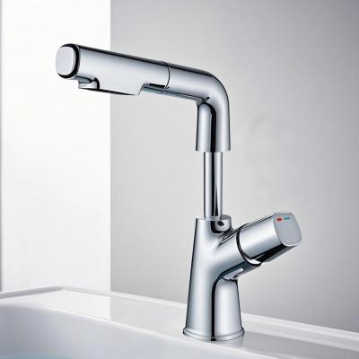 China Modern Bathroom Faucet Basin Surface Angel Lift Pull Out Type for sale