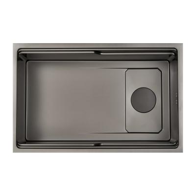 China Stainless Steel Scratch Resistant Single Bowl Kitchen Sink For Washing Fruits Vegetables for sale