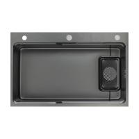 China Single Bowl Kitchen Sink Stainless Steel Marine Grade Anti Corrosion Integrated Drainage System Overflow Protection for sale