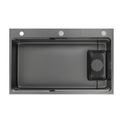China Single Bowl Kitchen Sink Stainless Steel Marine Grade Anti Corrosion Integrated Drainage System Overflow Protection for sale