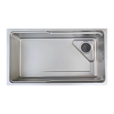 China Modern Rust Resistant 304 Stainless Steel Design Single Bowl Vessel Kitchen Sink for sale