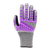 China 13-Needle Touchscreen Nitrile Sanding Gloves EN388 4X43CP Cut Resistant Anti Impact S-XXXL for sale
