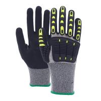 China OEM Class C Nitrile Matte Finished Labor Protection Gloves 13 Gauge with Anti Collision Strips for sale