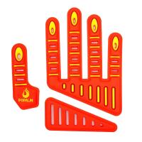 China Lightweight Hollow TPR Glove Patch Breathable Impact Protection Custom Color Size 7-11 for sale