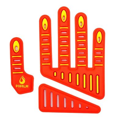 China Lightweight Hollow TPR Glove Patch Breathable Impact Protection Custom Color Size 7-11 for sale