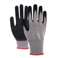 China A5 Cut Resistant Nitrile Work Gloves Industrial Touchscreen Gloves Custom Designs for sale