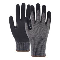 China A7 Cut Resistant Work Gloves Anti Slip Nitrile Coated Touchscreen Safety Gloves 13 Gauge for sale
