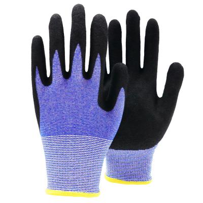 China A5 Cut Resistant Nitrile Coated Gloves HPPE Steel Wire 13 Gauge Non Slip Touchscreen for sale