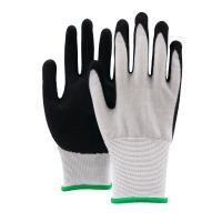 China Comfortable Industrial Safety Nitrile Work Gloves Custom Designs Free Sample for sale