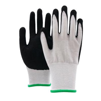 China Comfortable Industrial Safety Nitrile Work Gloves Custom Designs Free Sample for sale
