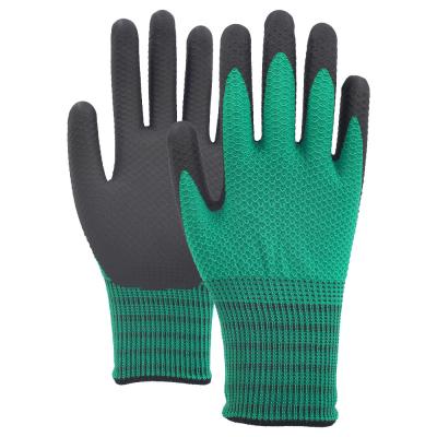 China Custom Color 13 Gauge Polyester Nitrile Gloves for Safe Machinery Handling 10 for sale