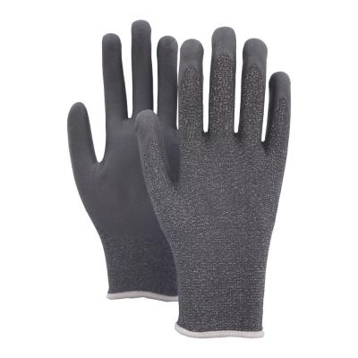 China 18 Gauge Starlight Yarn Nitrile Foam Gloves Oil Resistant Anti Slip Safety Work Gloves for sale